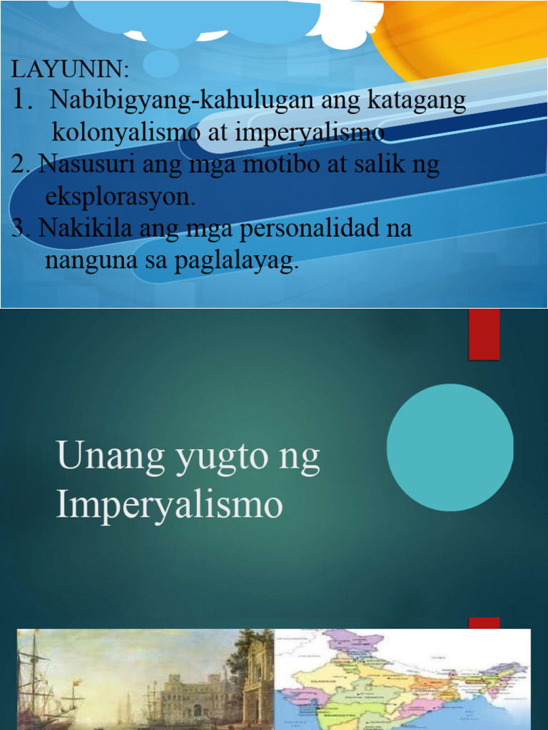 Unang Yugto NG Imperyalismo | PDF