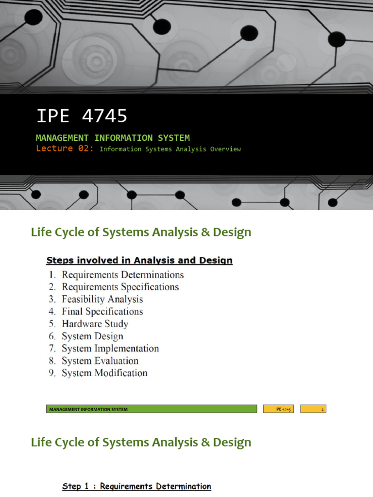IPE 4745 Lecture 02 | PDF