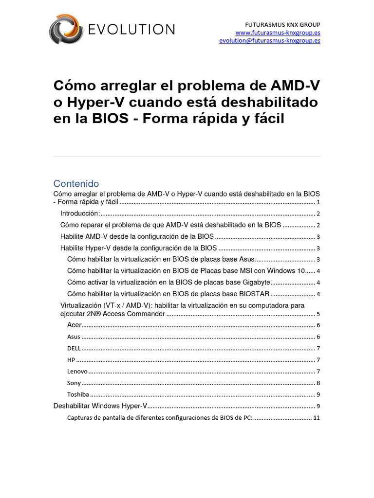 HowToFix BIOS AMD V ES | PDF | Bios | Microsoft Windows