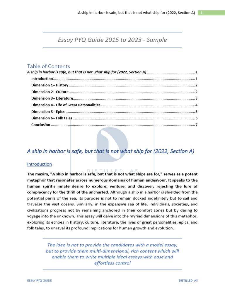 Navigating Beyond Safety: An Essay Guide | PDF | Moby Dick | Captain Ahab