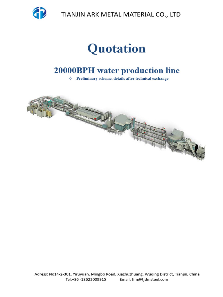 Industrial Water Line Quotation | PDF | Physical Sciences | Materials