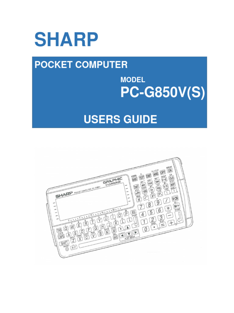 PC-G850VSEng V3 0 | PDF | Programming | Computer Program