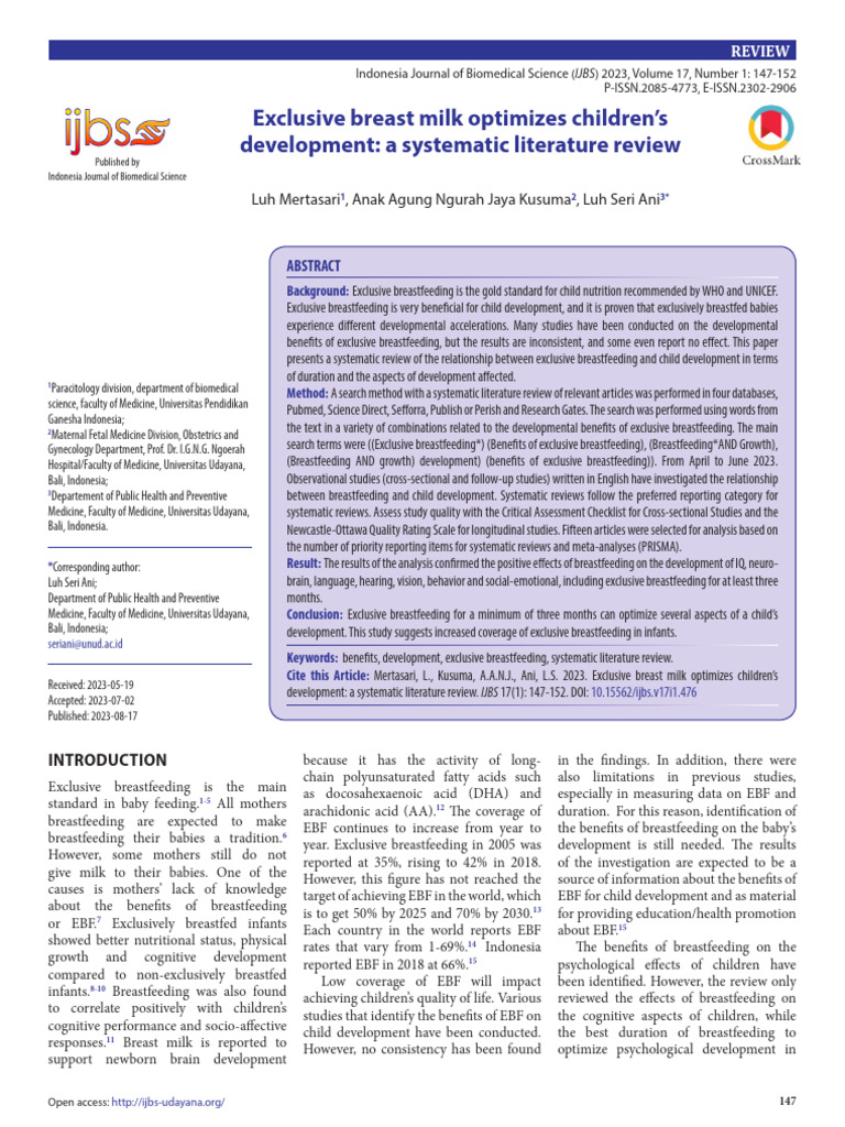 003 - 476 - Luh Seri Ani - Galley | PDF | Breastfeeding | Breast Milk