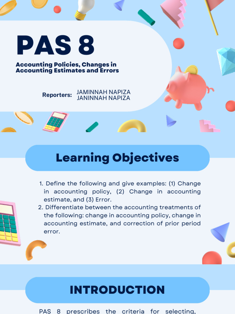 PAS 8 - Accounting Policies, Changes in Accounting Estimates and Errors ...