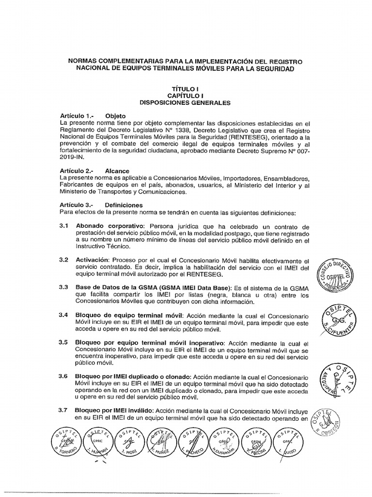 Normas Complementarias | PDF