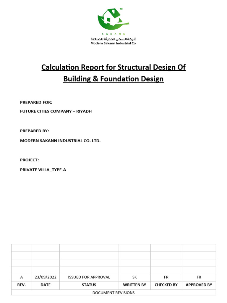 Structural Calculation Report - Building | PDF | Structural Load ...