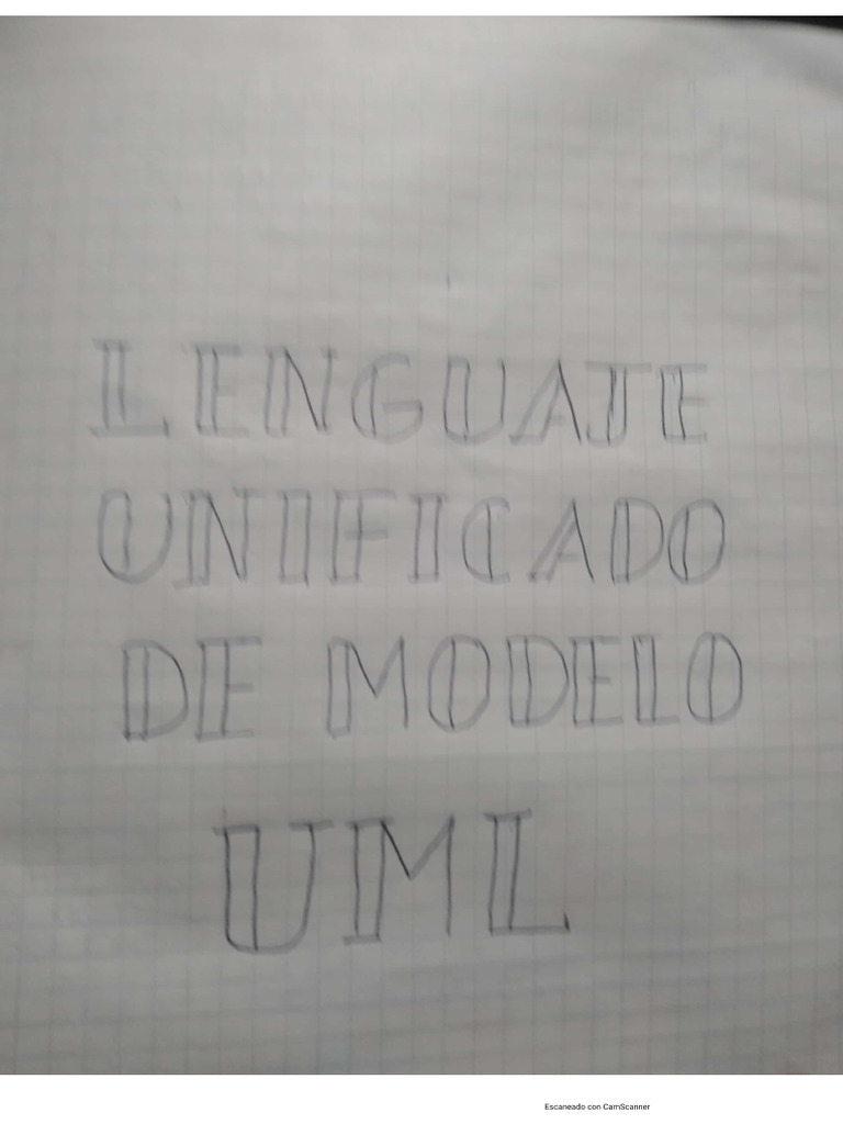 Lenguaje Unificado de Modelo (UML) | PDF