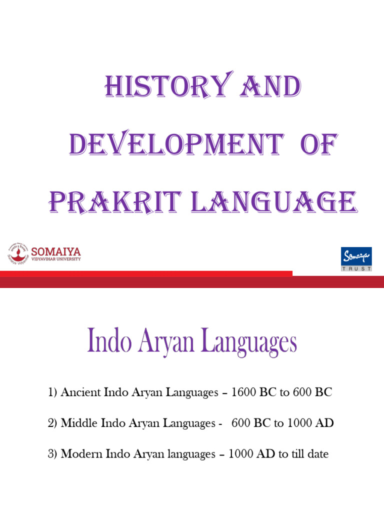 History of Prakrit Languages | PDF | Pali | Language Varieties And Styles