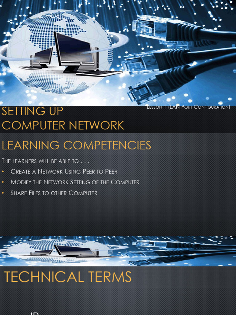 Lesson1 LAN Port Configuration | PDF | Computer Network | Ip Address
