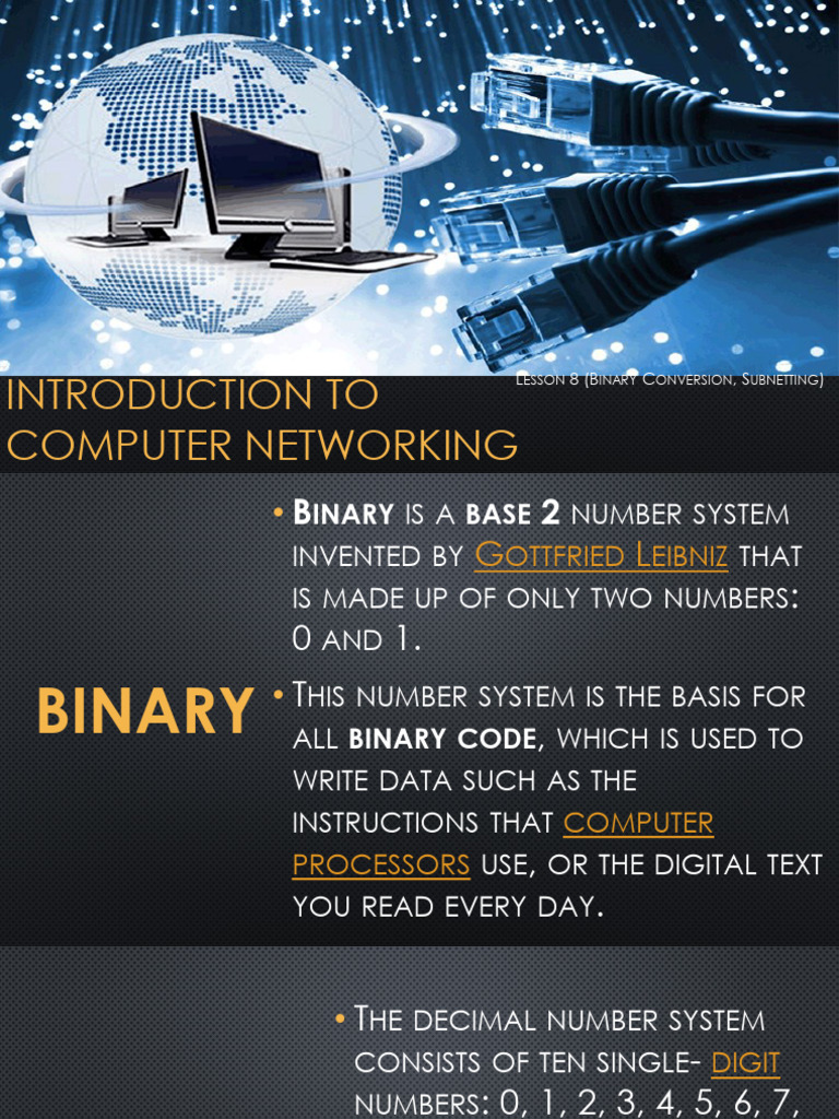 Lesson5a Subnet Mask And Subnetting Pdf Computer Network Ip Address