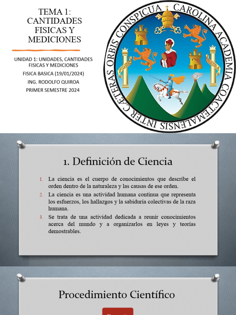 Tema 1 Cantidades Fisicas y Mediciones | PDF | Science | Masa