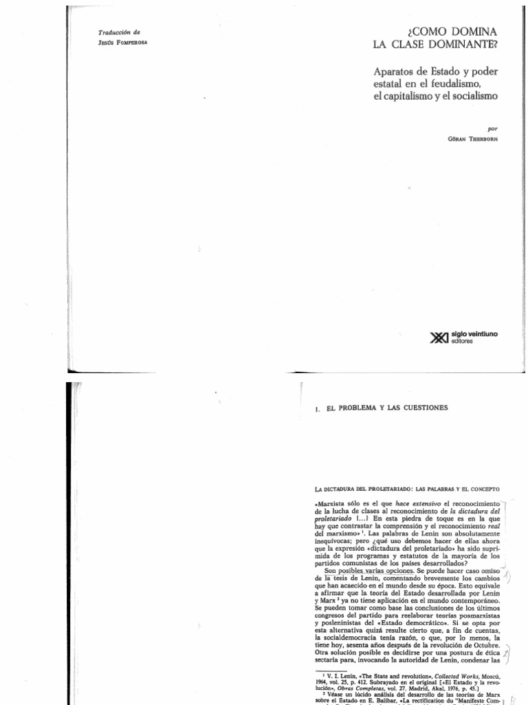 Therborn, G. - +C+ Mo Domina La Clase Dominante | PDF