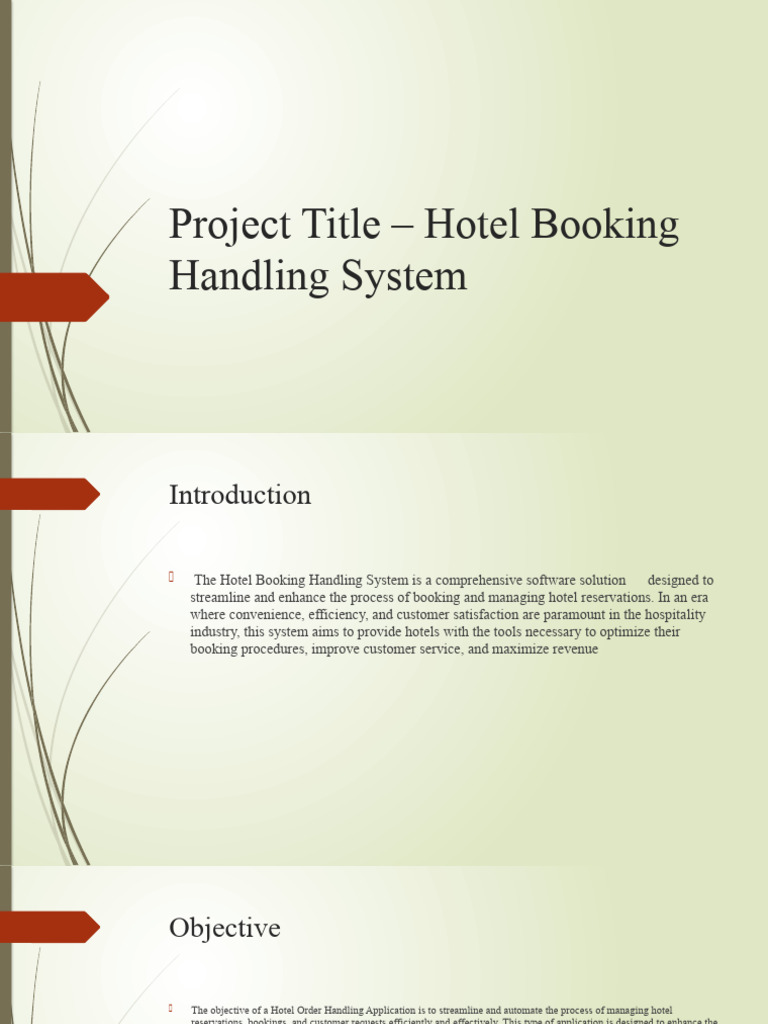 Hotel Booking Handling System Overview | PDF | Use Case | Login
