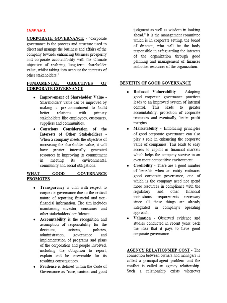 Ba22 Reviewer | PDF | Chief Financial Officer | Governance