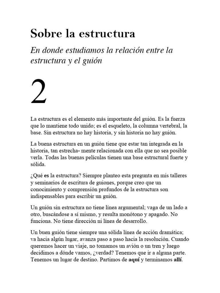 Sobre La Estructura, Syd Field | PDF