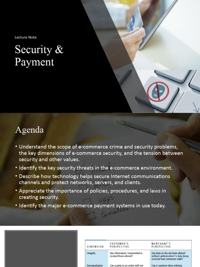 E-Commerce Payment Security Overview | PDF | E Commerce | Pay Pal