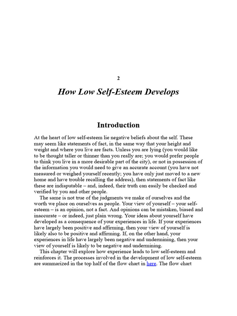 Overcoming Low Self-Esteem | PDF | Bias | Self Esteem Overcoming Low Self-Esteem | PDF | Bias | Self Esteem