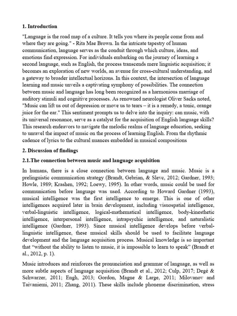 Table of Content | PDF | Language Acquisition | Applied Linguistics