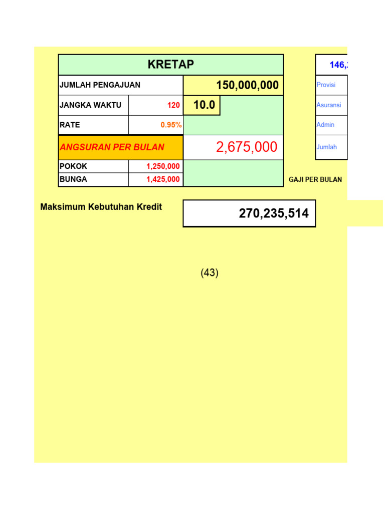 Rumus Angsuran | PDF