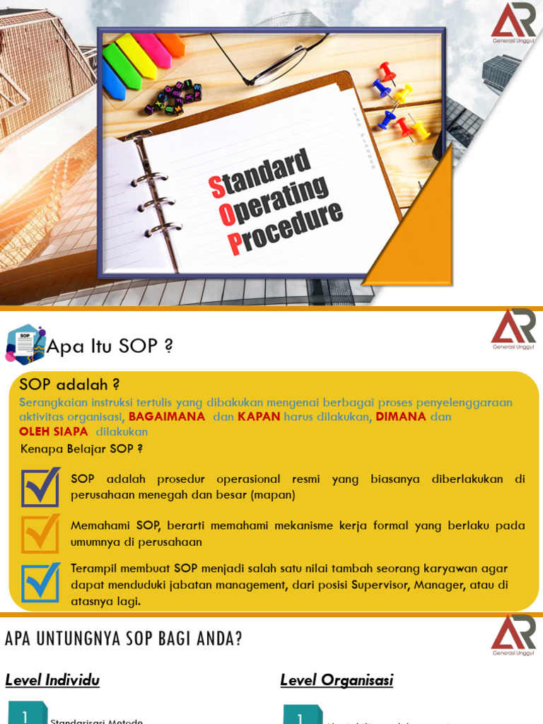 Materi Standart Operation Procedur (SOP) - Rev2 | PDF