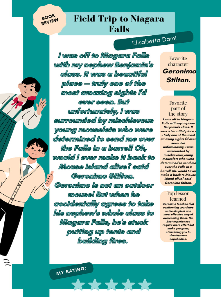 Field Trip To Niagara Falls: Geronimo Stilton | PDF