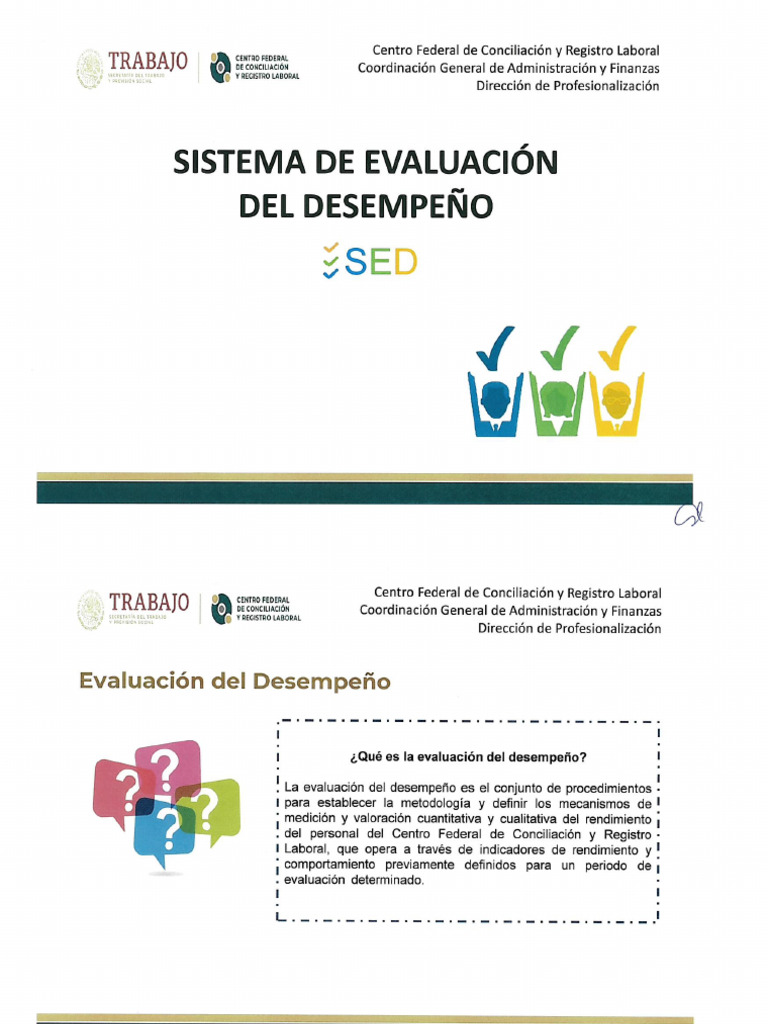 Manual Sistema de Evaluación Del Desempeño | PDF