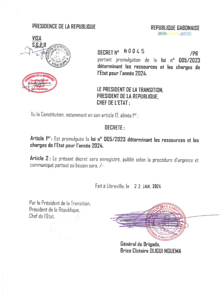 LOI de FINANCE 2024 - 240130 - 094508 | PDF