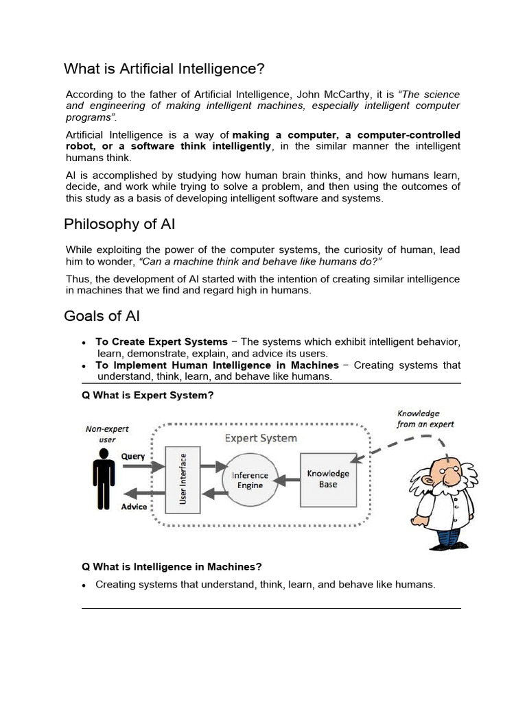 AI Lecture FirstYear 1 | PDF | Artificial Intelligence | Intelligence ...