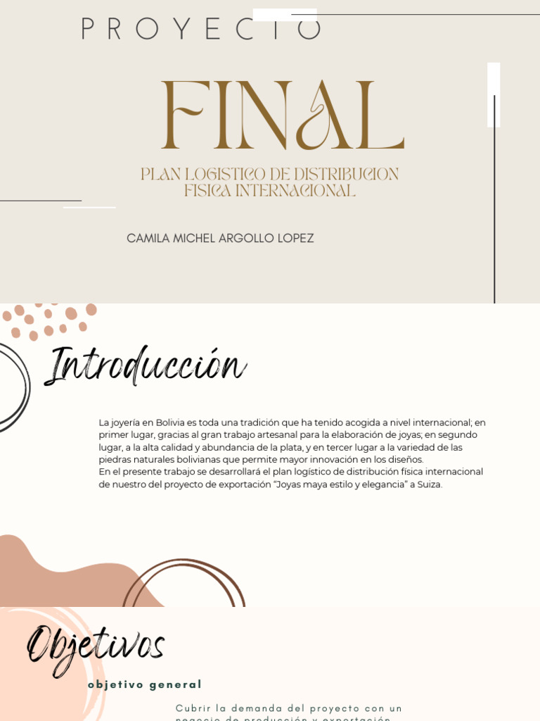 Presentación Proyecto Final Aesthetic Minimal Beige Negro | PDF