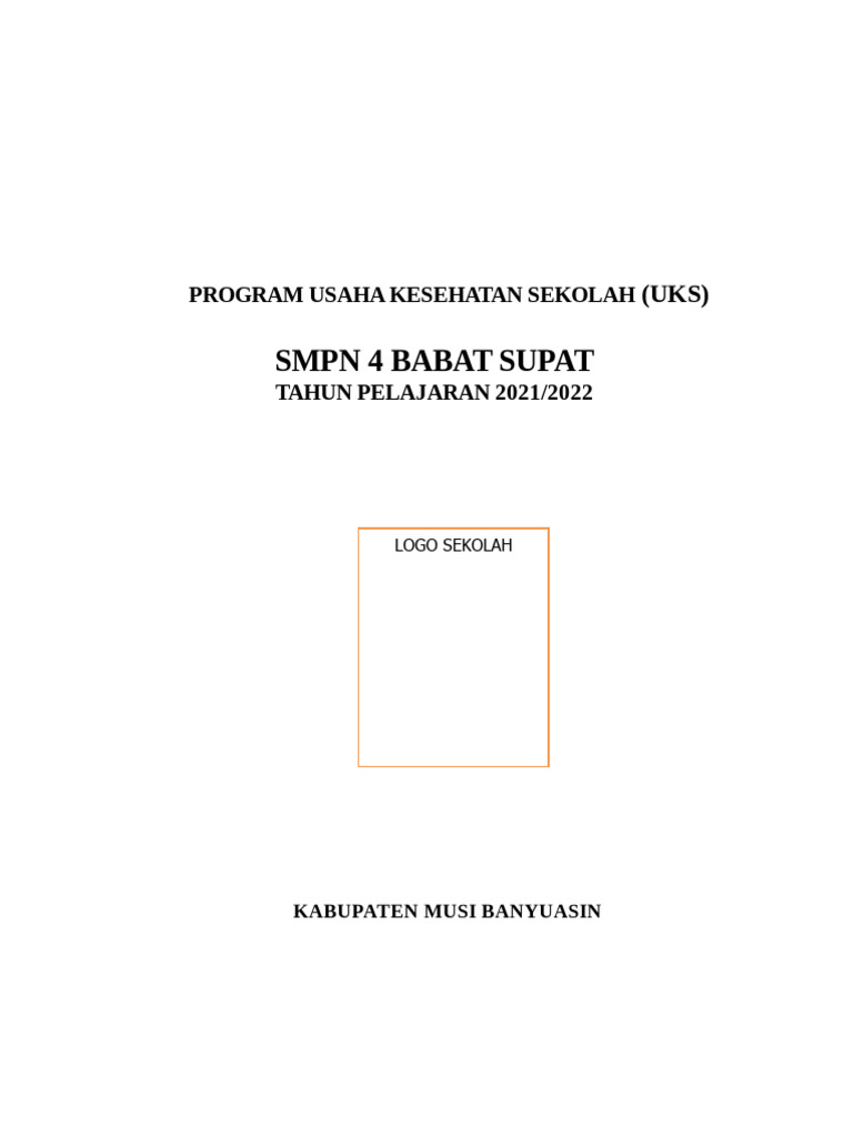 Uks SMPN $ Babat Supat | PDF