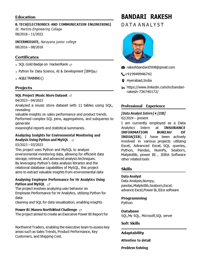 Rakesh Bandar (Iib) New | PDF