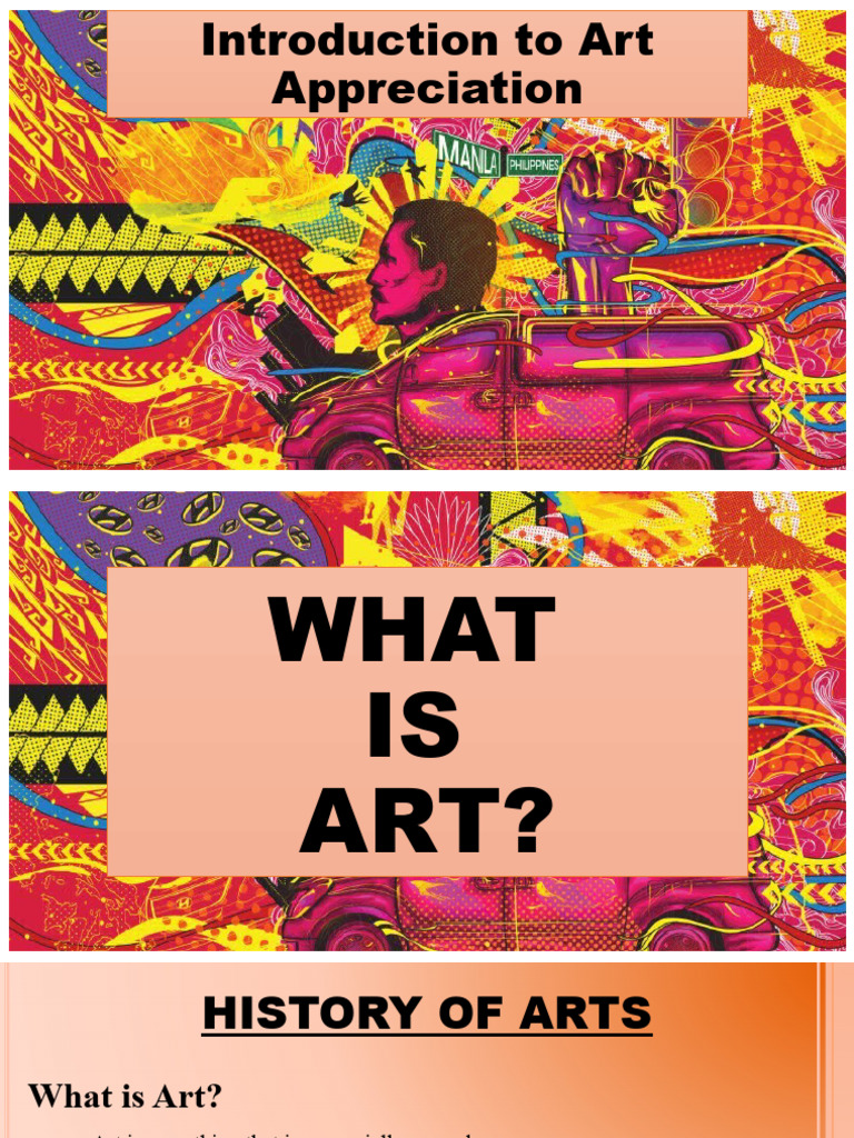 Lesson 1 Introduction of Art Appreciation | PDF | The Arts | Humanities Lesson 1 Introduction of Art Appreciation | PDF | The Arts | Humanities