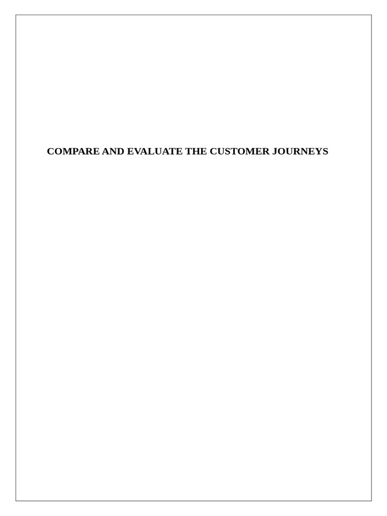 Evaluating Customer Journeys at Vasterra | PDF | Customer Experience ...