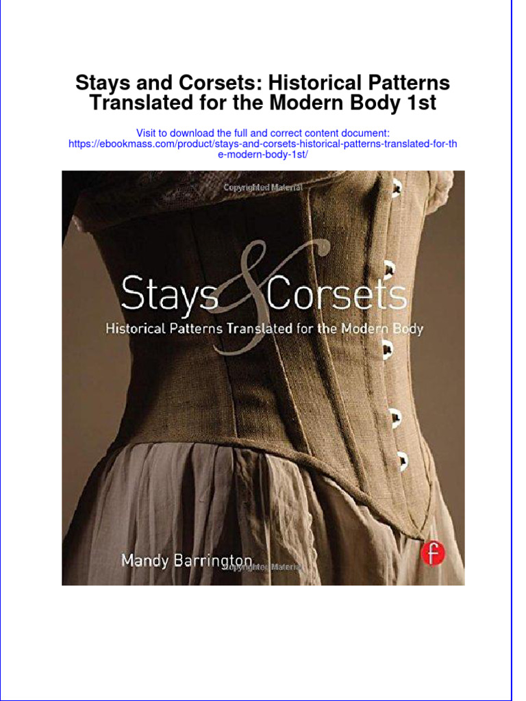 Ebook PDF Stays and Corsets Historical Patterns Translated For The ...