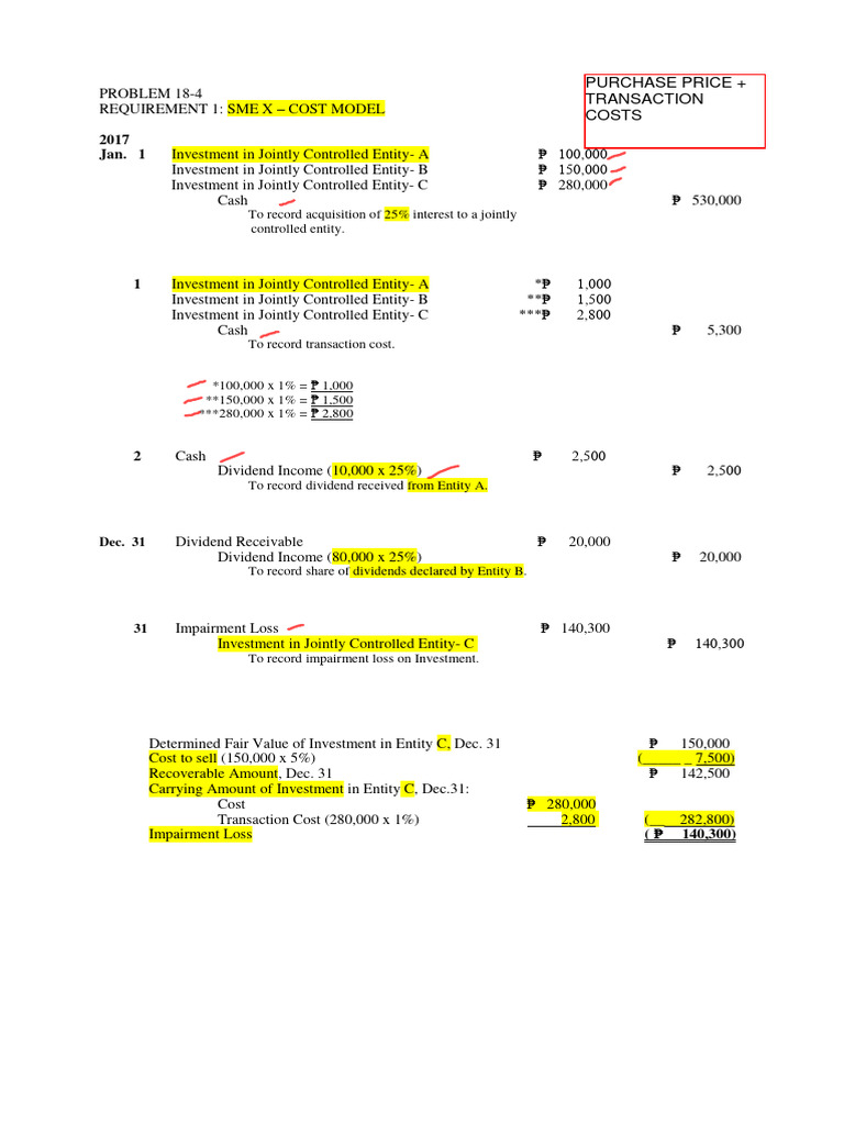 PROBLEM 18 Required 1 SME X Cost Model | PDF | Investing | Dividend