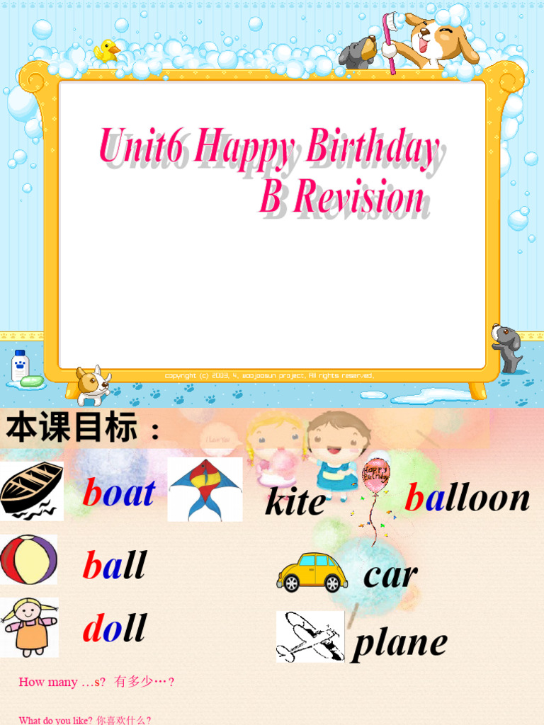Unit6 Happy Birthday Revision | PDF