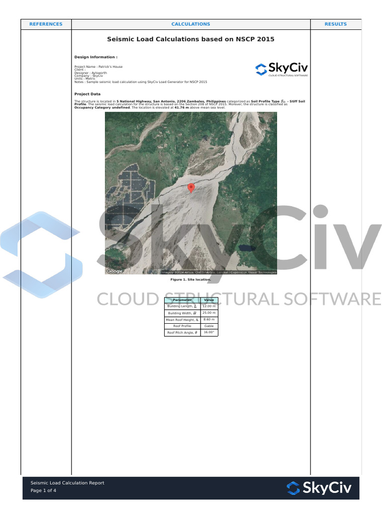 Seismic Report - NSCP 2015 Building | PDF