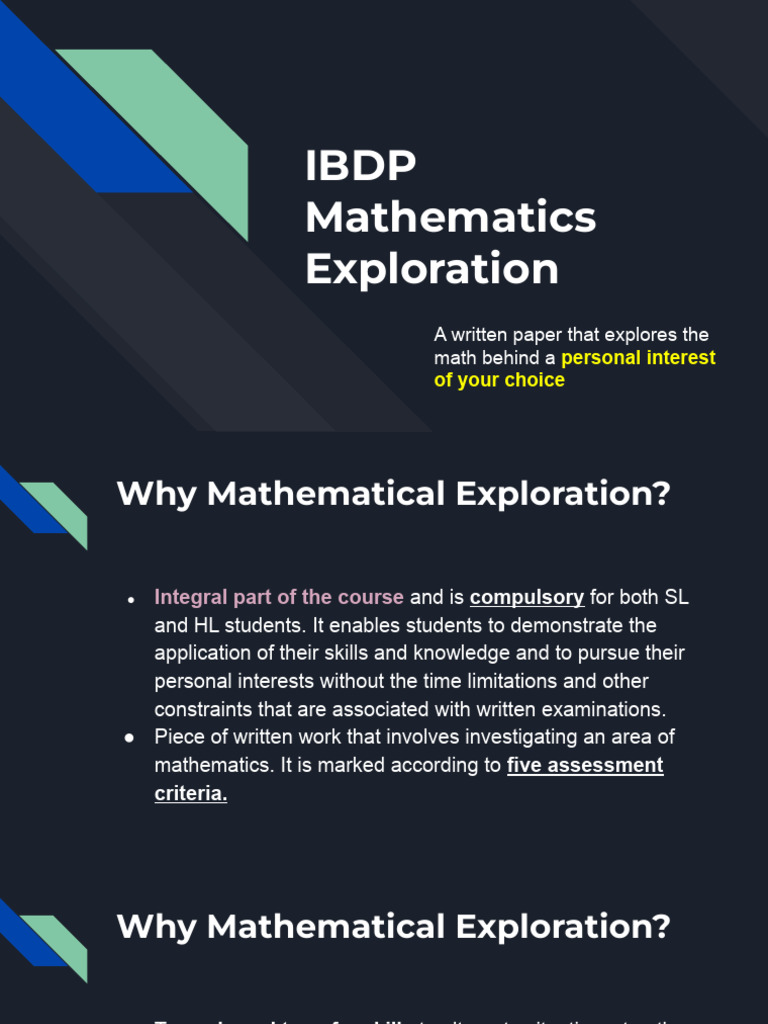 IBDP Mathematics Exploration v2024 | Download Free PDF | Mathematics ...