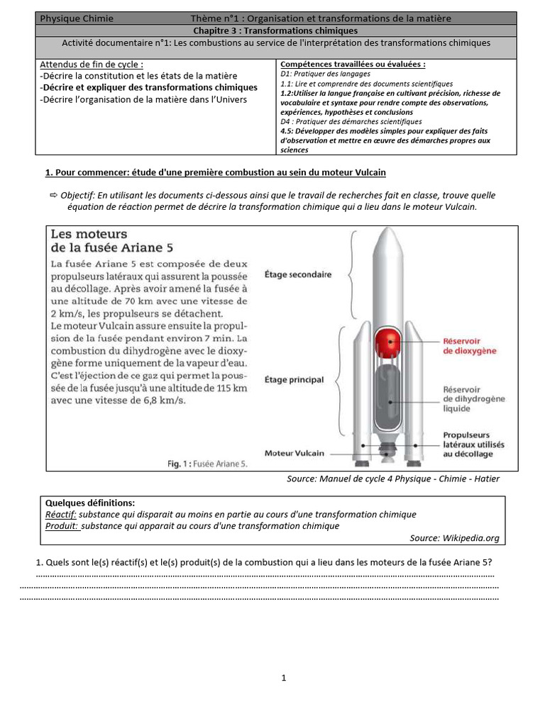 Combustion in Vulcain Engine | PDF