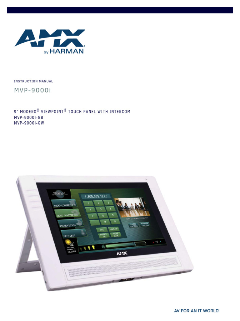 MVP-9000i InstructionManual | PDF
