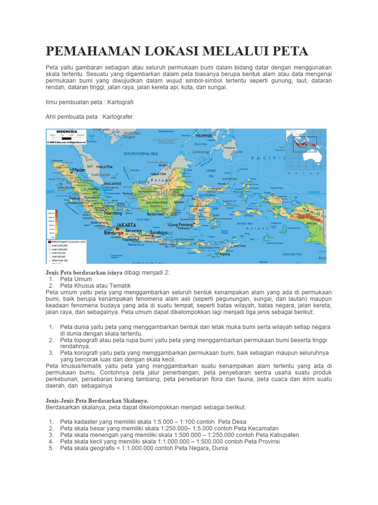 Definisi dan Jenis-Jenis Peta | PDF