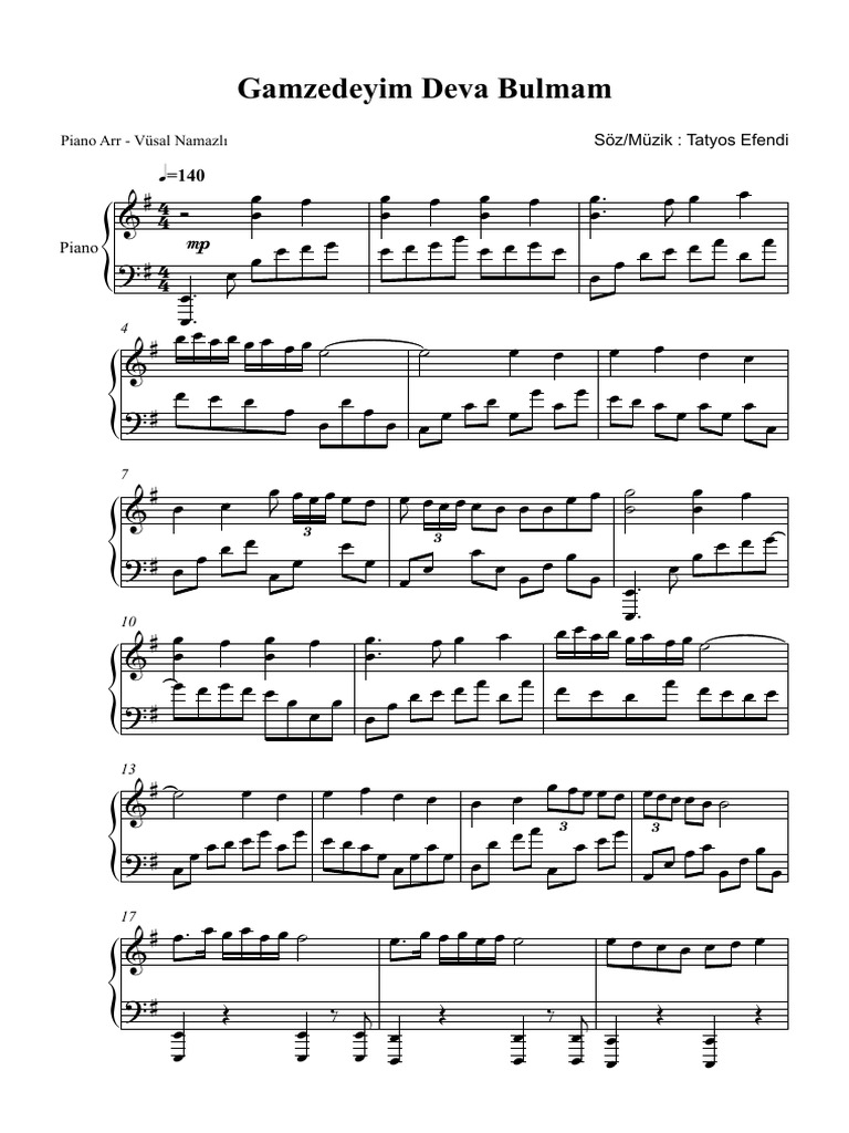 Gamzedeyim Deva Bulmam | PDF