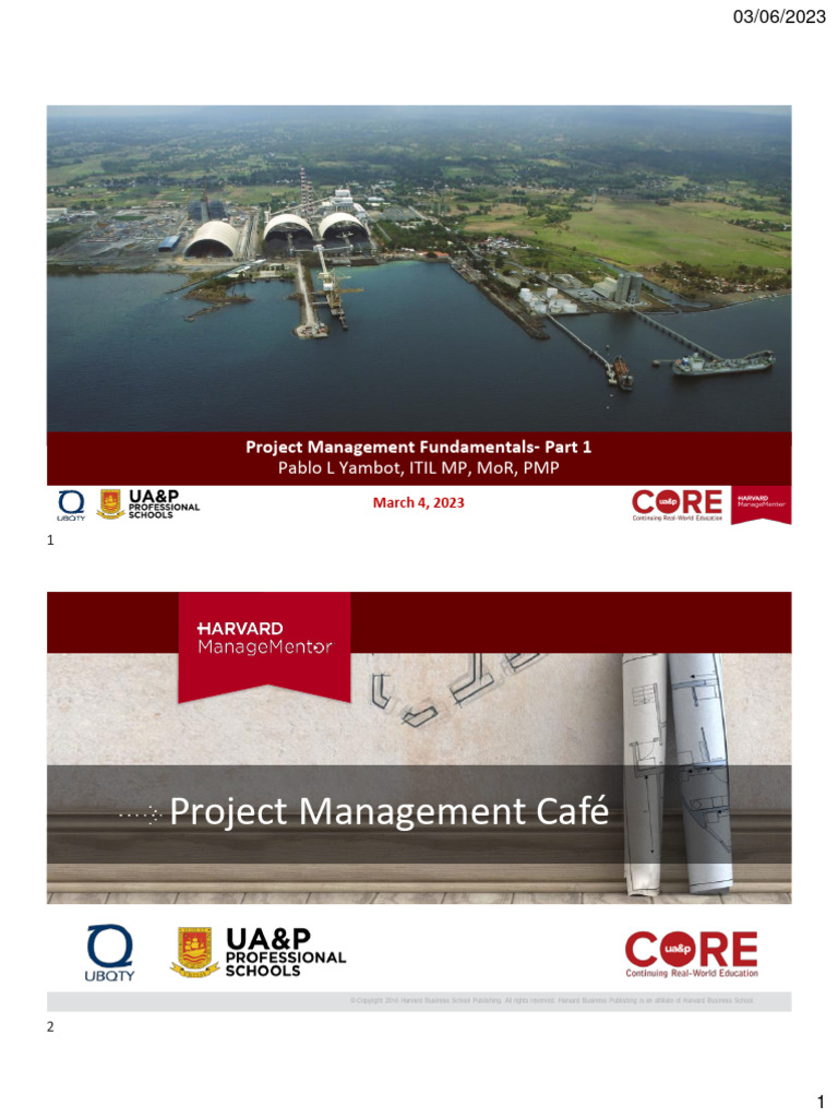 PM Fundametals Mar 4 Handouts | PDF | Project Management | Enterprise ...