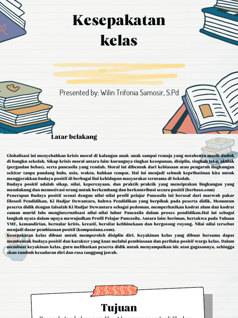 Kesepakatan Kelas. | PDF