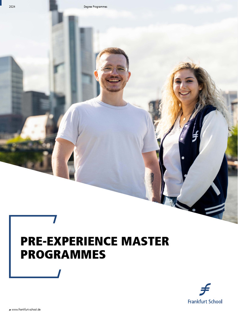 Pre Experience Master Programmes Overview 2023 11 20 08 55 17 | PDF ...