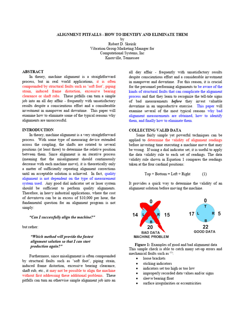 Alignment | PDF | Bearing (Mechanical) | Mechanical Engineering