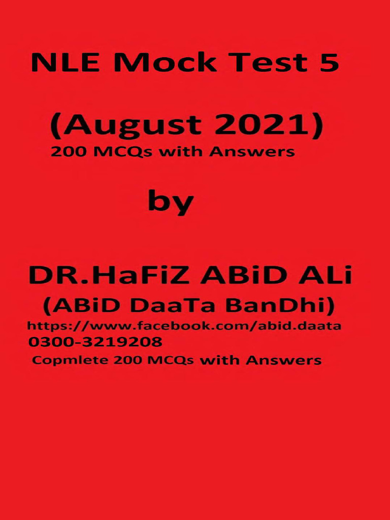 NLE 5 Mock Test With Answers | PDF