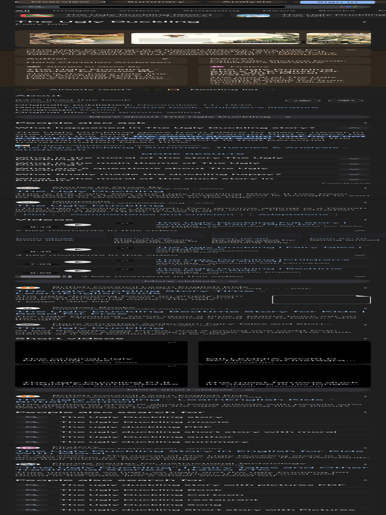 The Ugly Duckling - Google Search | PDF | The Ugly Duckling | Hans ...