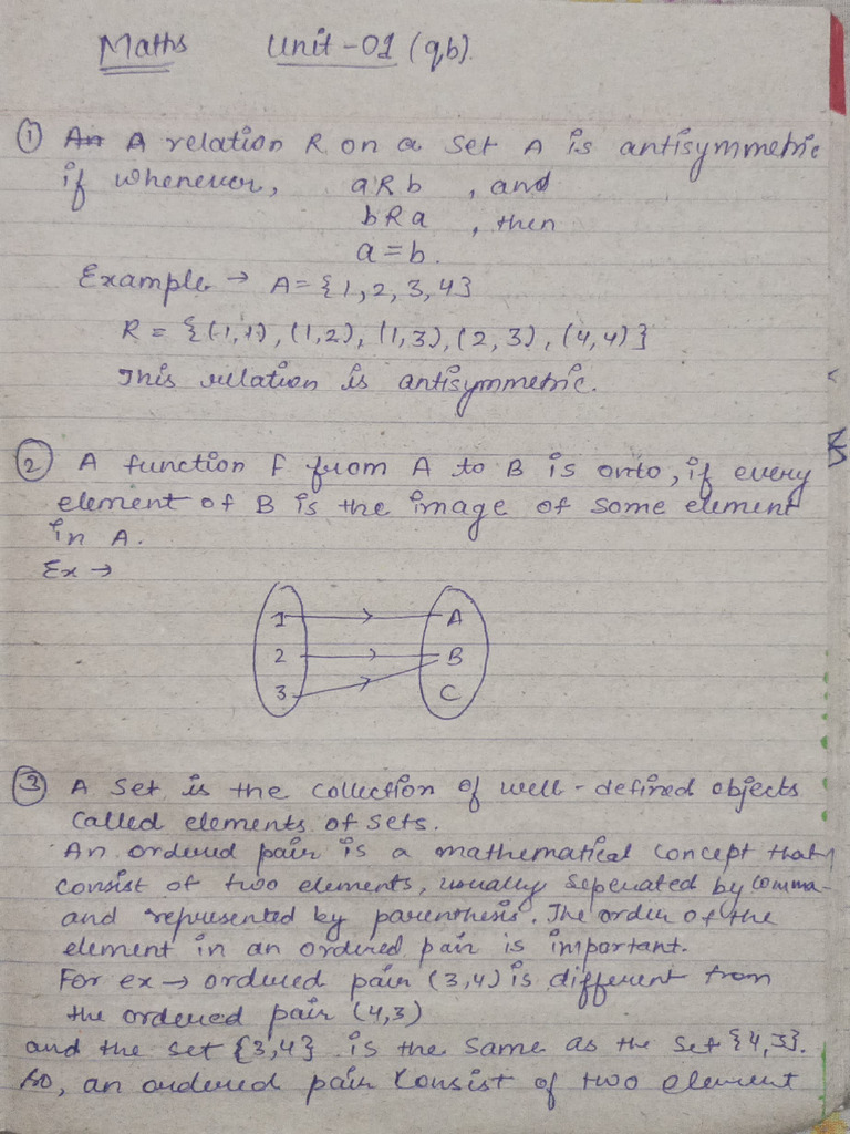 Maths Unit 1 QB | PDF Maths Unit 1 QB | PDF