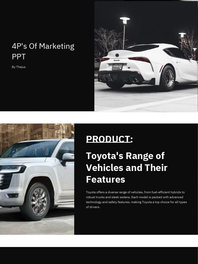 Toyota Marketing Strategies Overview | PDF